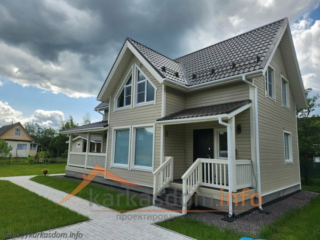 Yazlık ev inşaatı KarkasDom. info, Saint‑Petersburg, foto