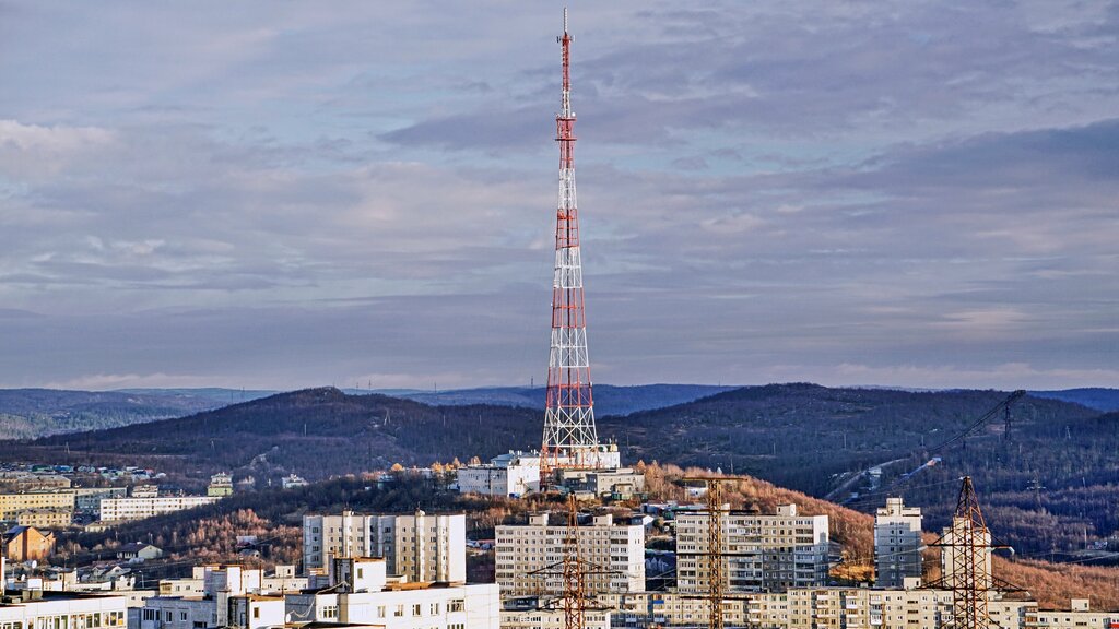 Mühendislik altyapısı Телевизионная вышка, Murmansk, foto