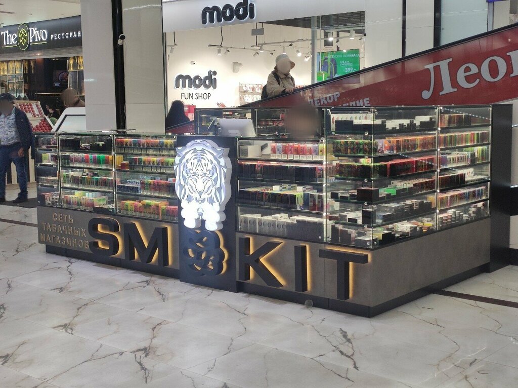 Tütün, sigara mağazaları T-club, Moskova, foto