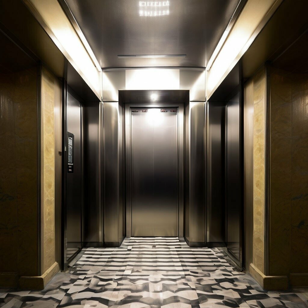 Asansörler, asansör ekipmanları Vladimir Lift Plant, Vladimirskaya oblastı, foto