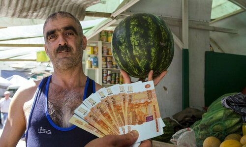 Market Grocery store, Karelya, foto