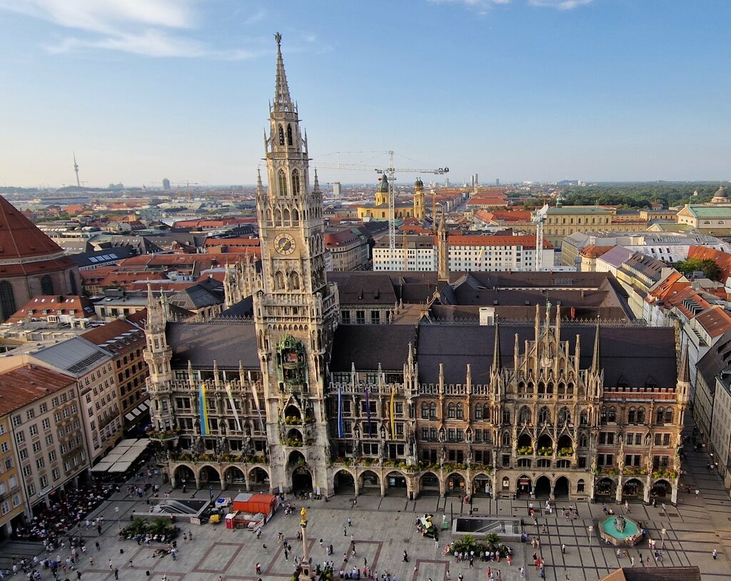 Turistik yerler Neues Rathaus, Münih, foto