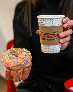 Kahve dükkanları Krispy Kreme, İstanbul, foto