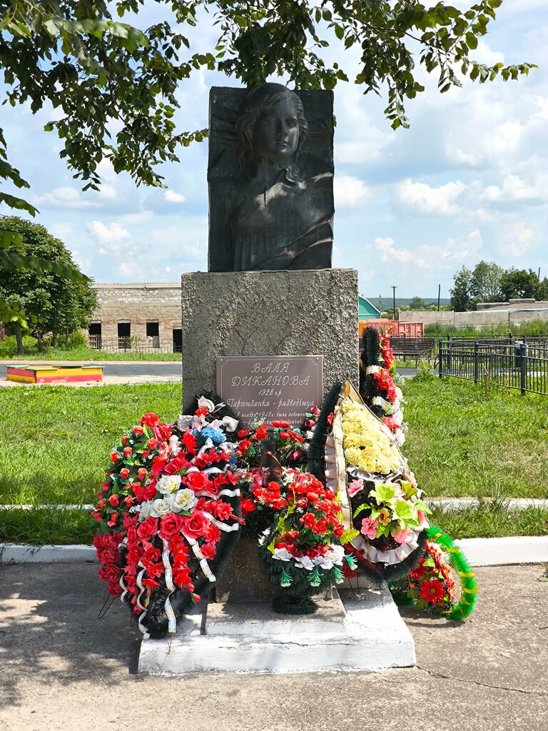 Anıt, heykel В.М. Диканова, Kurskaya oblastı, foto