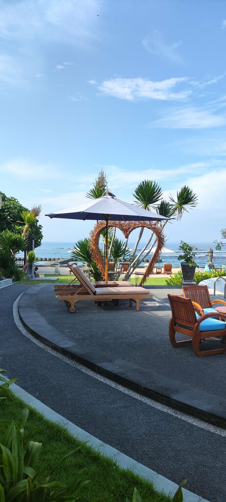 Plaj Candidasa, Bali, foto