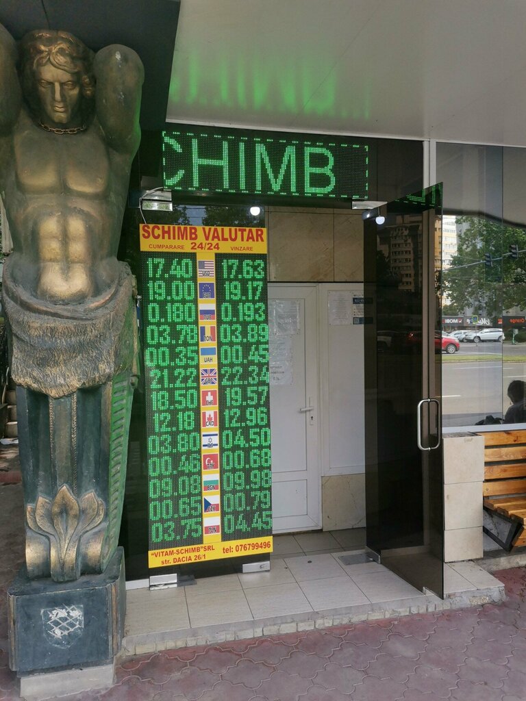 Döviz büroları Schimb Valutar, Kişinev, foto