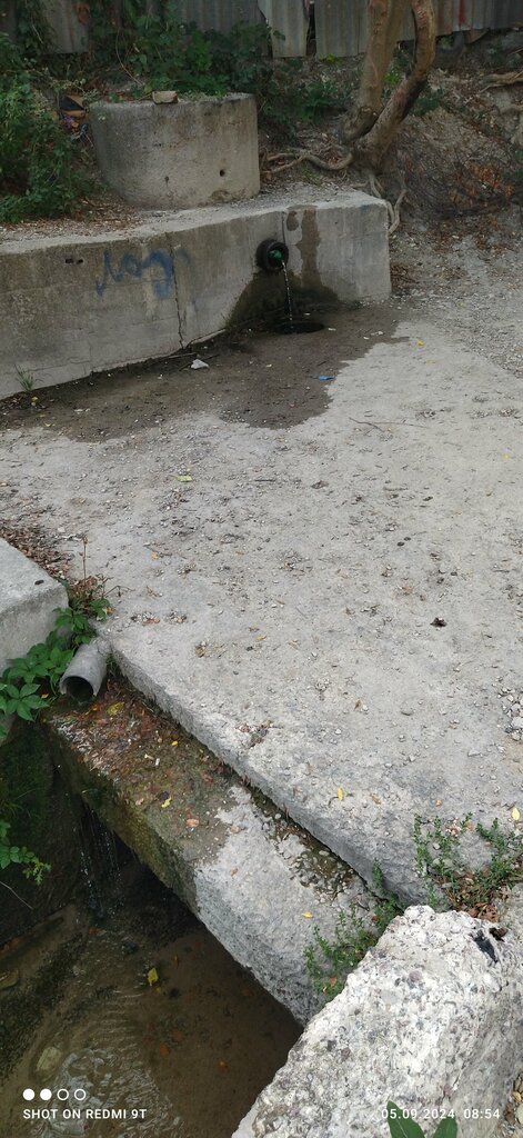 Pınar, çay Spring, stream, Novorossiysk, foto