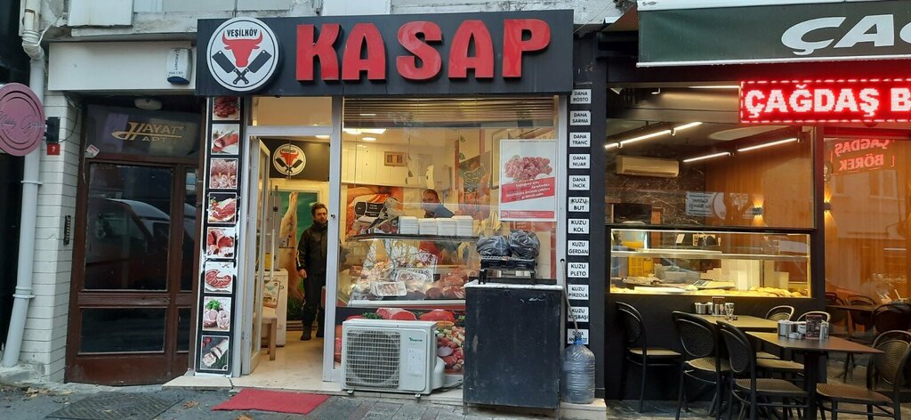 Kasap, şarküteri Kasap, İstanbul, foto