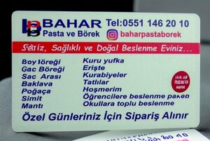 Bahar Pasta Ve Börek (Konya, Selçuklu, Kılınçarslan Mah., Denizli Sok., 6D), ekmek fırını  Konya'dan