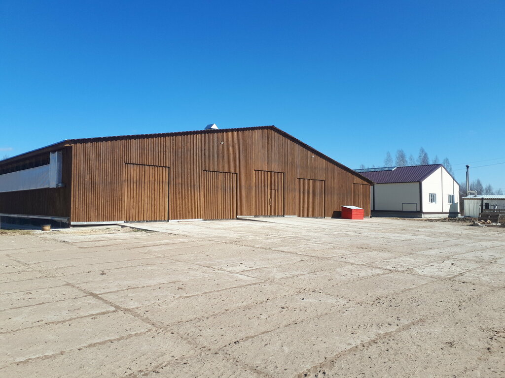 Hayvancılık Dve derevni, Kalujskaya oblastı, foto