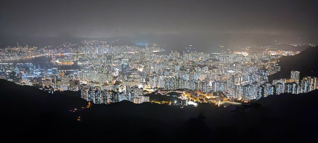 Dağ zirvesi Mount Kellett, Hong Kong, foto