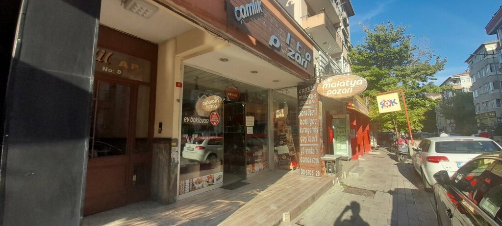 Gıda üreticileri Çamlık Malatya Pazarı, İstanbul, foto