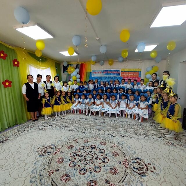Anaokulları kindergarten Diamour Ordabasinsky district Department of Education, Türkistan eyaleti, foto