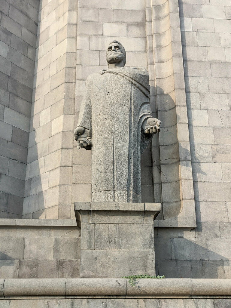 Park, sokak heykeli Monument of Frik, Erivan, foto