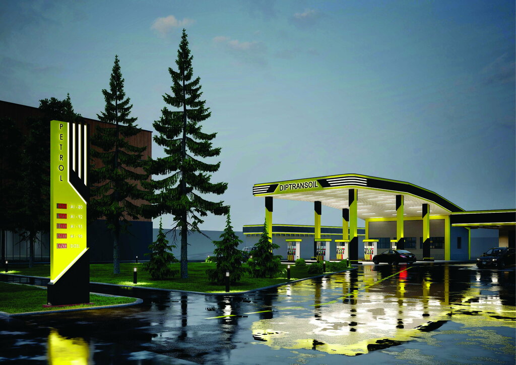 Benzin istasyonu Uzdiptransxizmat Gas Station, Taşkent, foto