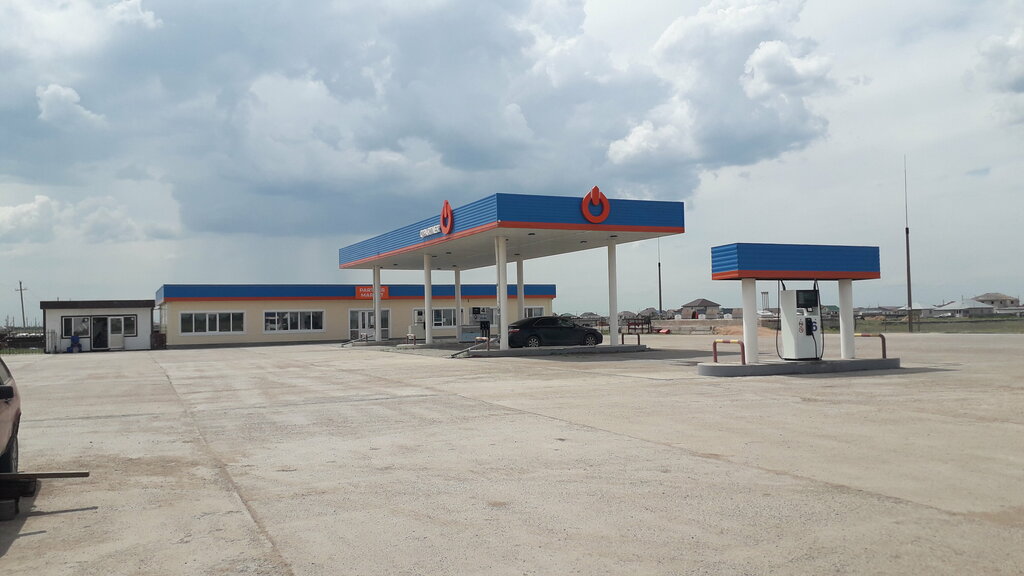 Benzin istasyonu Qazaq Oil, Akmola eyaleti, foto