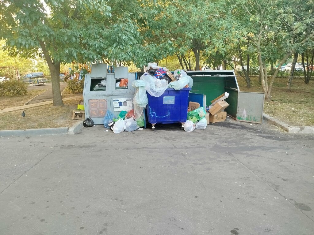 Çöp alanları Trash and garbage disposal area, Moskova, foto