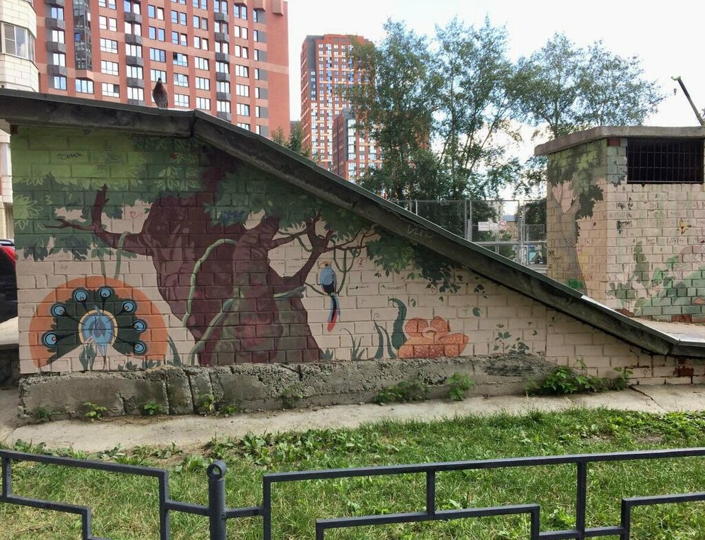 Sokak sanatı Маугли, Yekaterinburg, foto