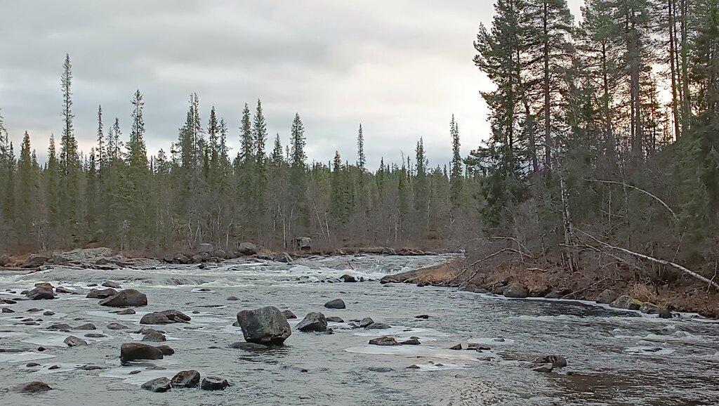 Şelale Waterfall, Murmanskaya oblastı, foto