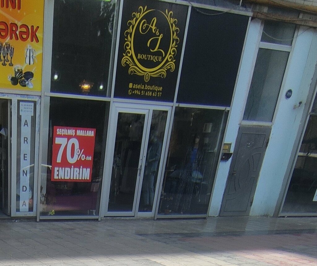 Giyim mağazası A&l Boutique, Bakü, foto