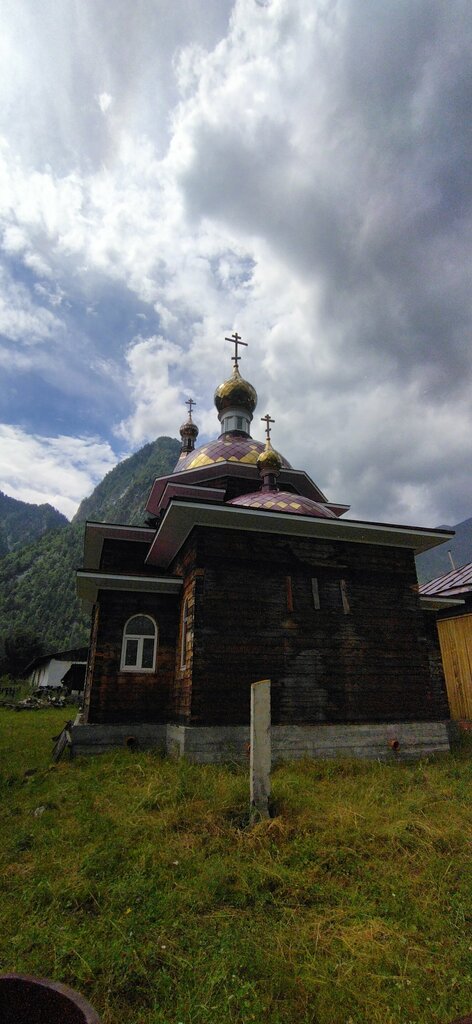 Ortodoks kiliseleri Molitvenny dom Blagoveshcheniya Presvyatoy Bogoroditsy V Balykche, Altay Cumhuriyeti, foto