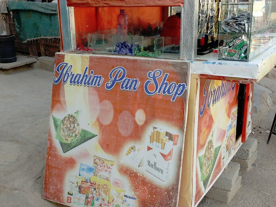 Market Ibharim pan shop, Karaçi, foto