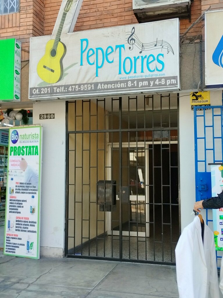 Enstrüman mağazaları Academia Pepe Torres, Lima, foto