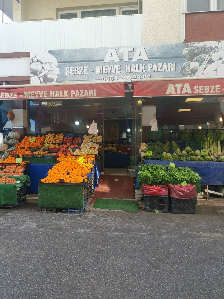 Manavlar Ata sebze meyve halk pazarı, İzmir, foto