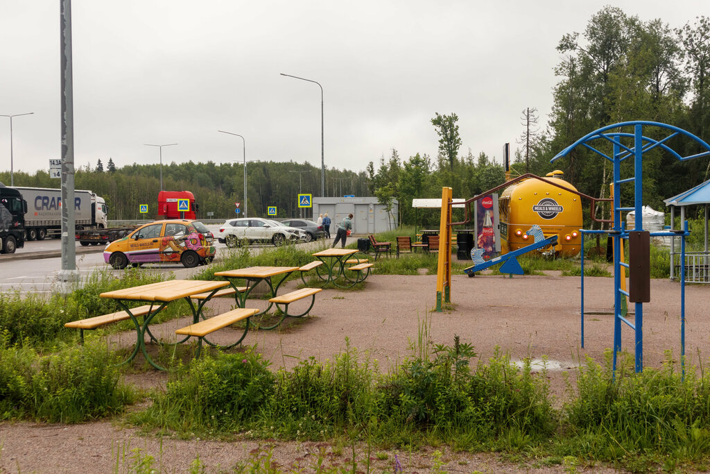 Yol kenarı dinlenme alanı Придорожная зона отдыха, Moskova ve Moskovskaya oblastı, foto
