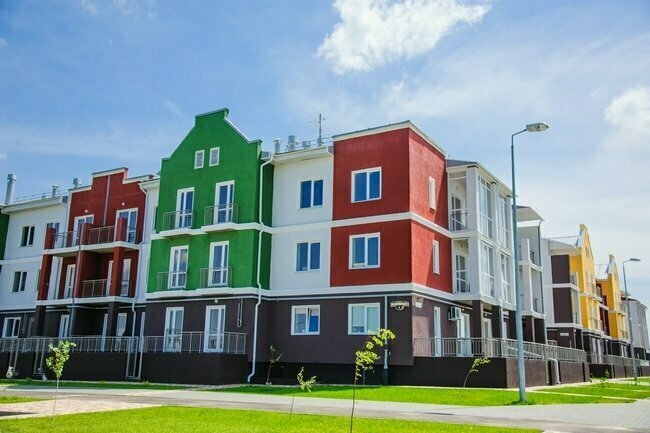 Konut blokları Bukatin Lug, Krasnoslobodsk, foto