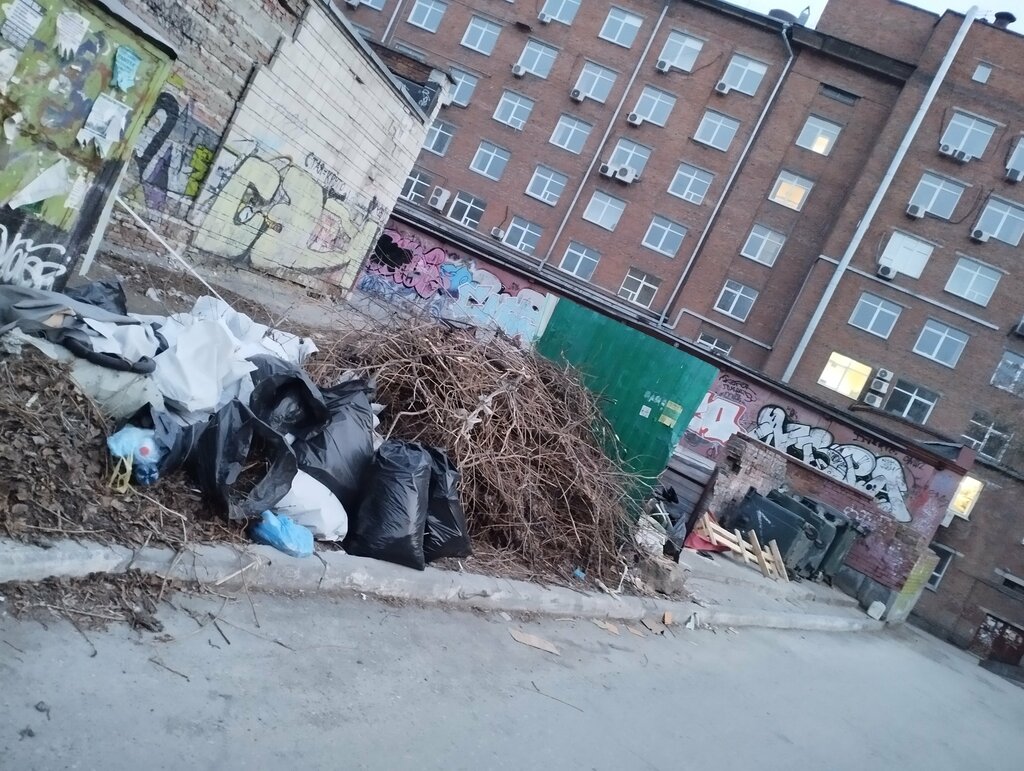 Çöp alanları Trash and garbage disposal area, Novosibirsk, foto