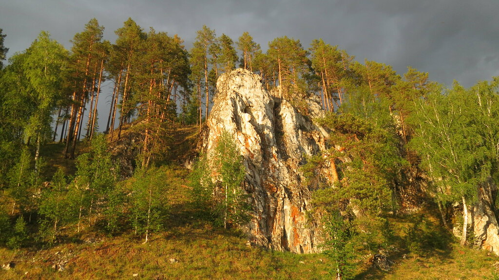 Doğa koruma alanı природный парк Река Чусовая, Sverdlovskaya oblastı, foto