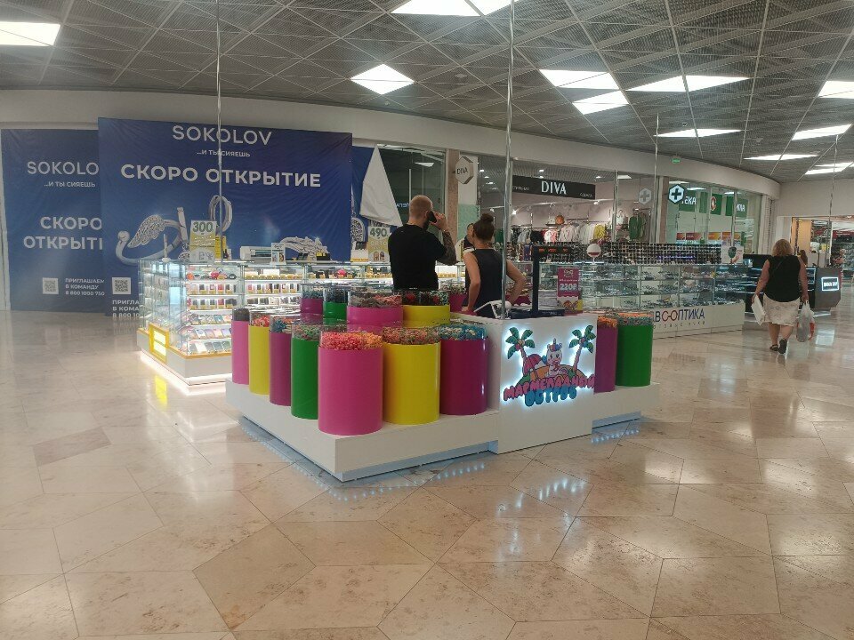 Pasta, şekerleme ve tatlı Мармеладный остров, Puşkino, foto