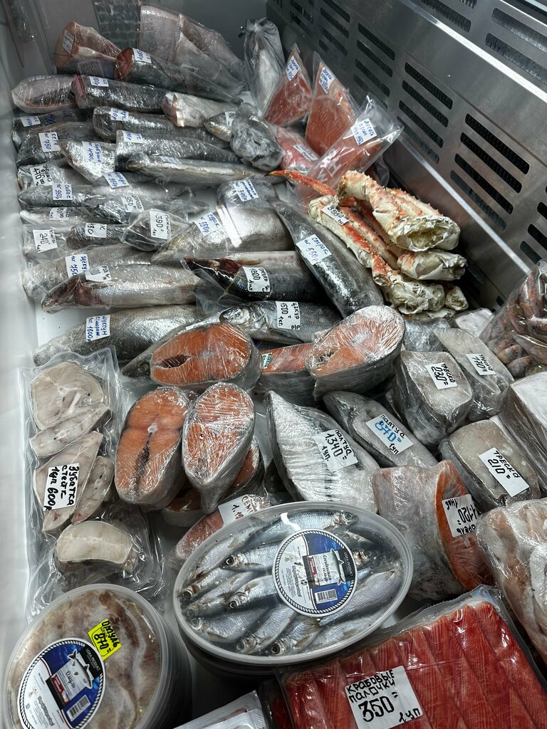 Balık ve deniz ürünleri Вся рыба здесь, Hantı‑Mansi, foto