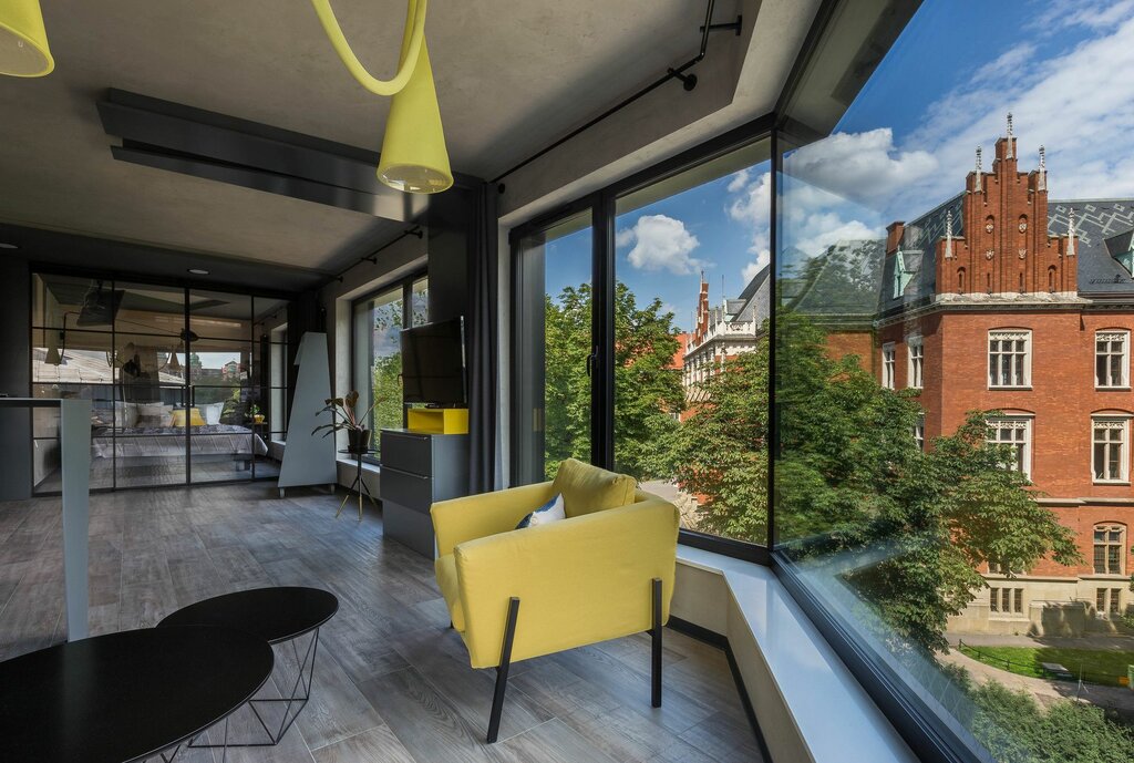 Daireler Modern View of Planty Park, Krakow, foto