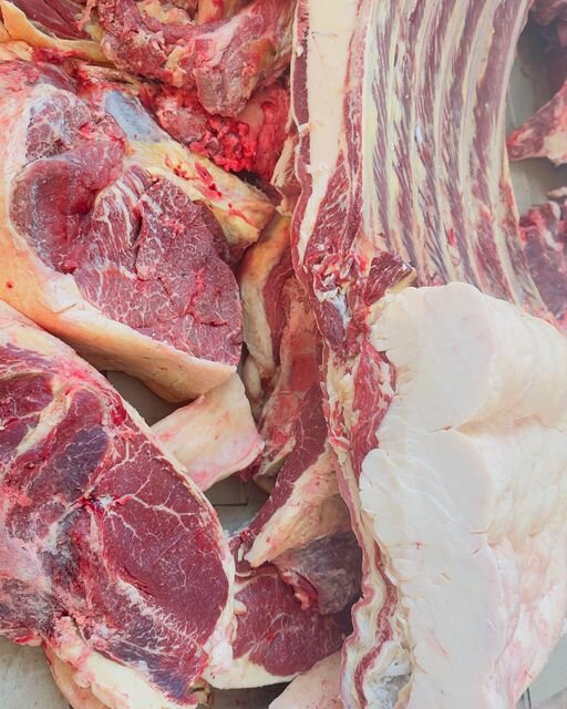 Kasap, şarküteri Alpys et, Kostanay eyaleti, foto