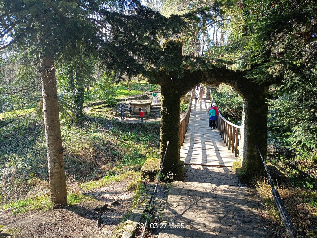 Turistik yerler Hanging bridge, Soçi, foto