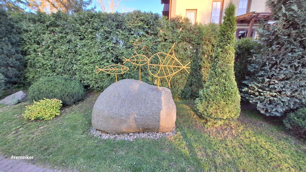 Dekorasyon ve süsleme, onur panosu Pisces, Kaliningradskaya oblastı, foto