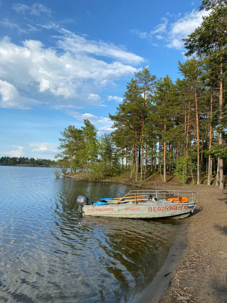 Water base, boat station Доставка на острова Ладоги, Karelya, foto