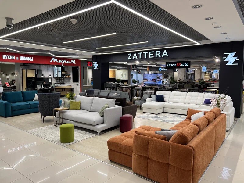 Koltuk takımı mağazaları Zattera, Moskova, foto