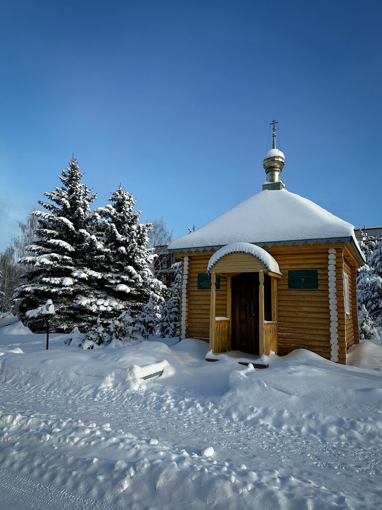 Şapel, haç anıtı Часовня Александра Невского, Nijegorodskaya oblastı, foto