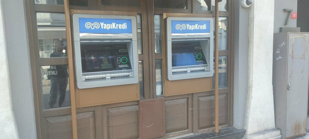 ATM'ler Yapıkredi Bankası Bankamatik, İstanbul, foto