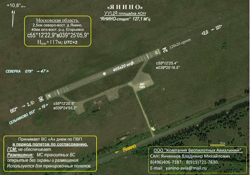 Hava meydanı аэродром Янино, Moskova ve Moskovskaya oblastı, foto