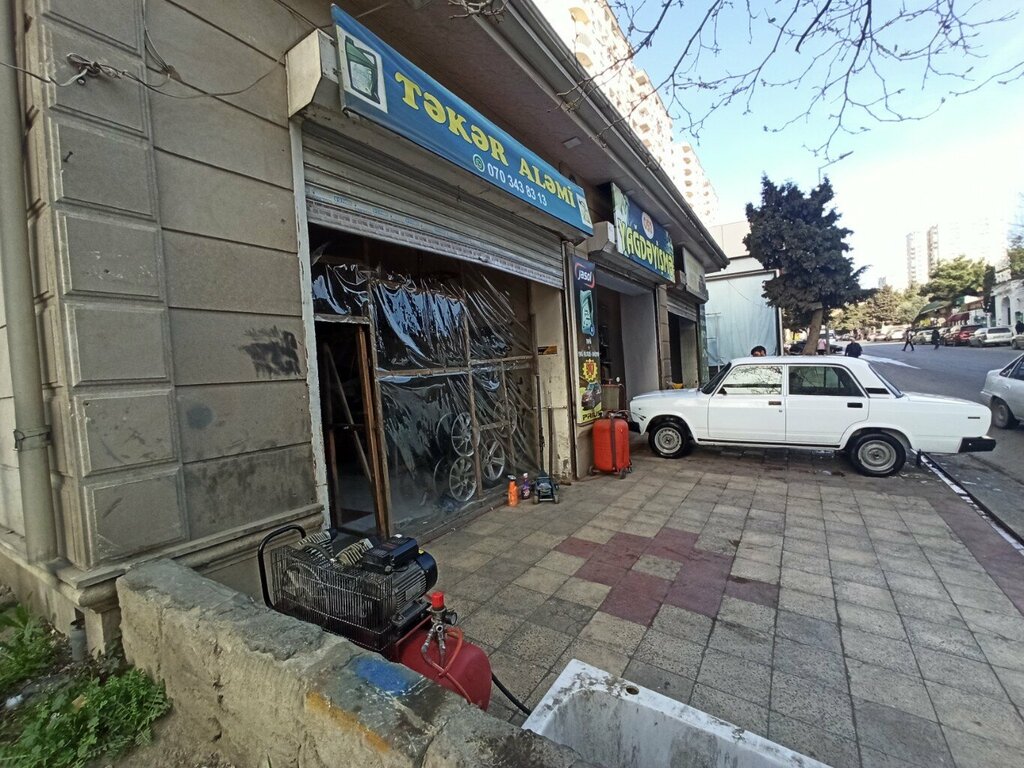 Oto lastik tamiri Təkər Aləmi, Bakü, foto