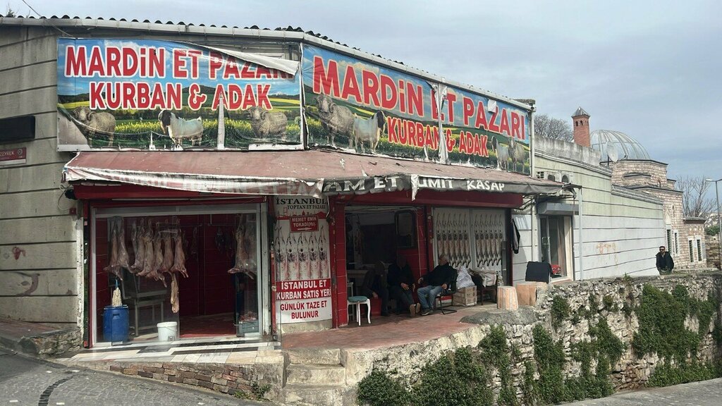 Kasap, şarküteri Mardin Et Pazarı, İstanbul, foto