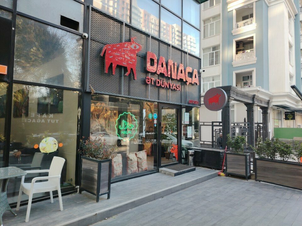 Kasap, şarküteri Danaça, Bakü, foto