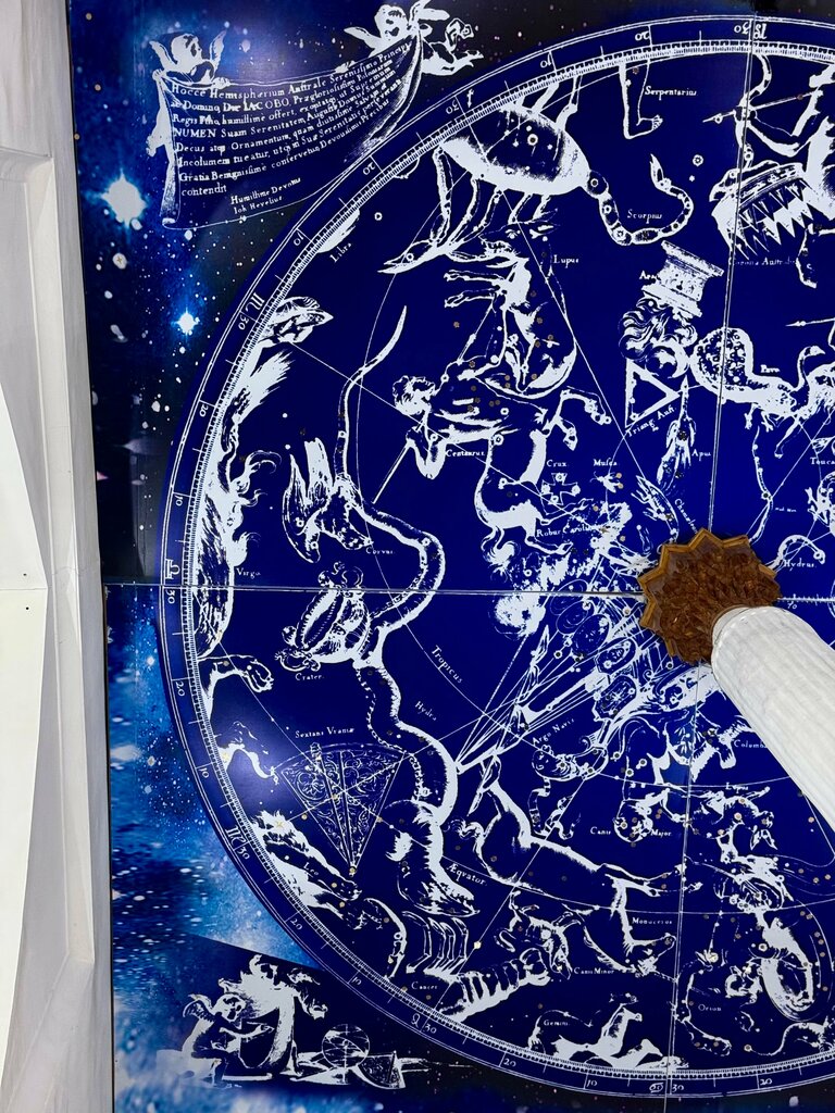 Anıt levhası, anıt taş Starry Sky Panel, Semerkant, foto