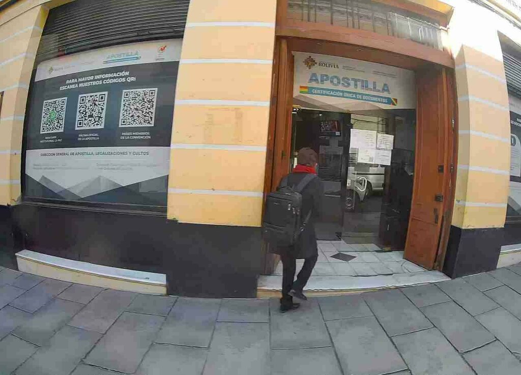 Sivil toplum kuruluşları Apostilla Certificacion Unica De Documentos, La Paz, foto