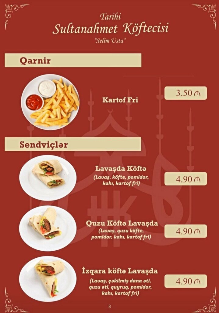 Kafe Sultanahmet kofteci, Bakü, foto