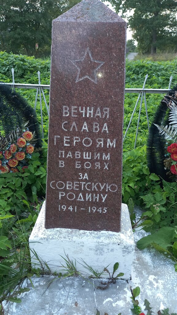 Anıt, heykel Солдатам Великой Отечественной войны, Novgorodskaya oblastı, foto